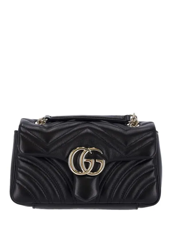 Gucci Gg Marmont Small Shoulder Bag - Black