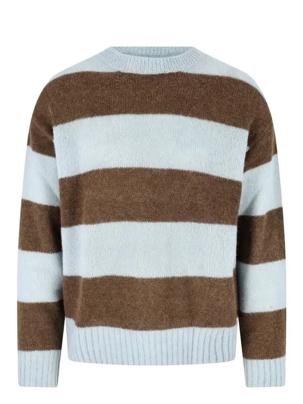 MYTHINKS Alpaca Blend Sweater - Light Blue