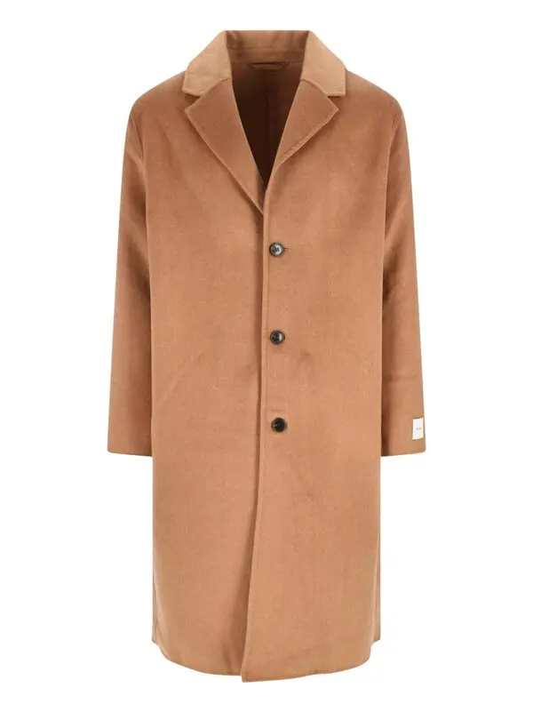 Kiton Single-breasted Coat - Brown