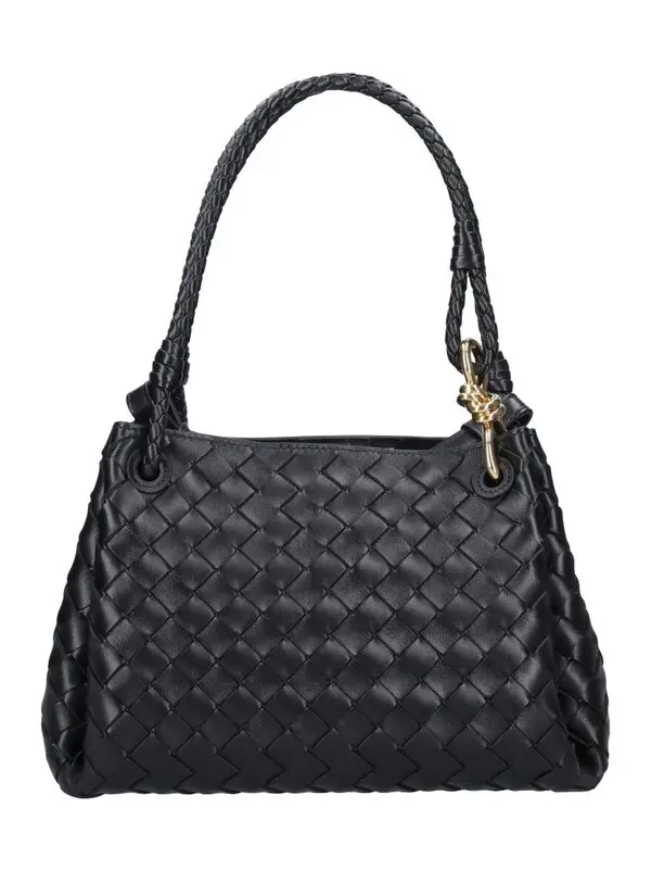 Bottega Veneta Medium Parachute Bag - Black