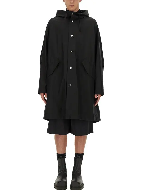 JIL SANDER Logo Parka - Black