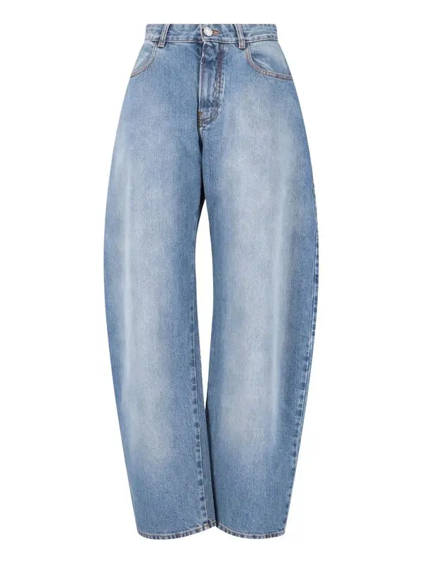 Alaïa Rounded Jeans - Light Blue