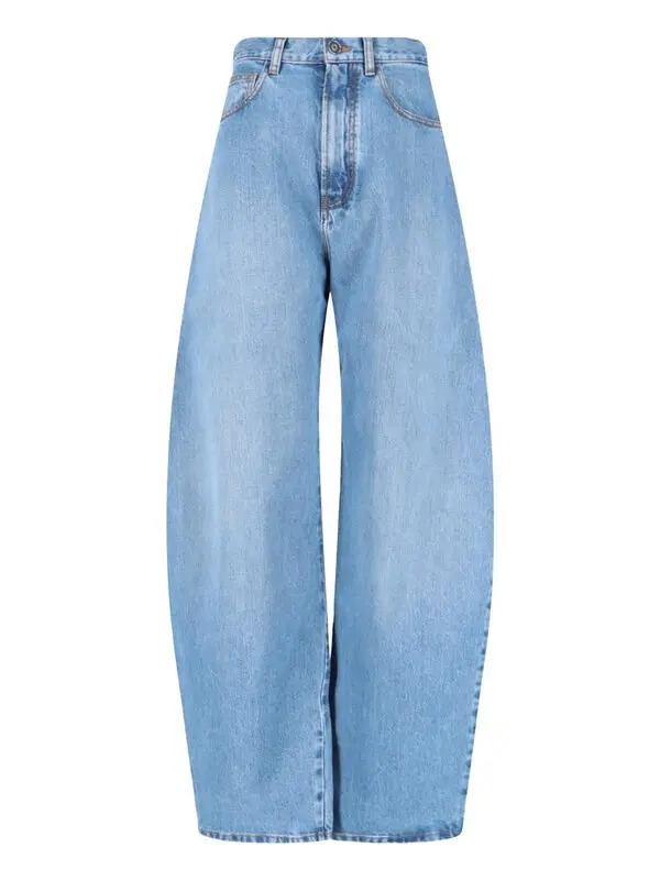 Alaïa Rounded Jeans - Light Blue