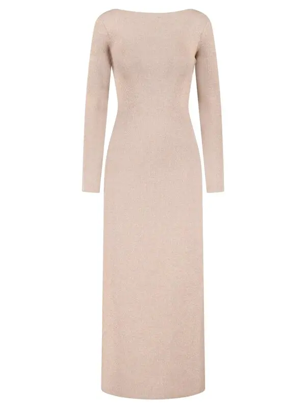 Max Mara Viscose Maxi Dress - Beige