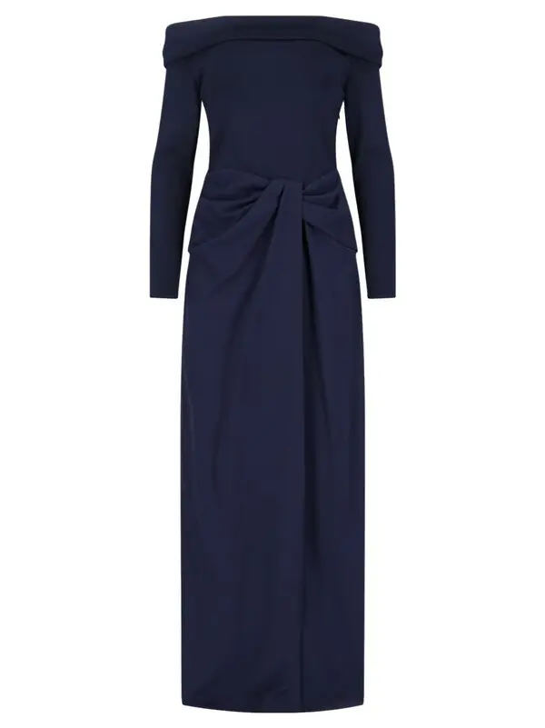 Max Mara Viscose Maxi Dress - Blue