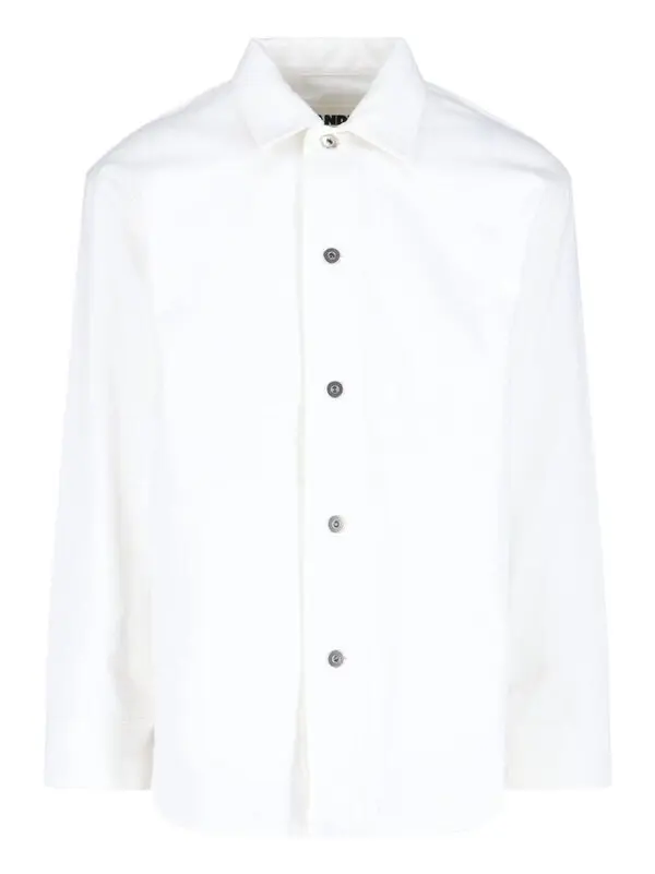 JIL SANDER Denim Shirt Jacket - White