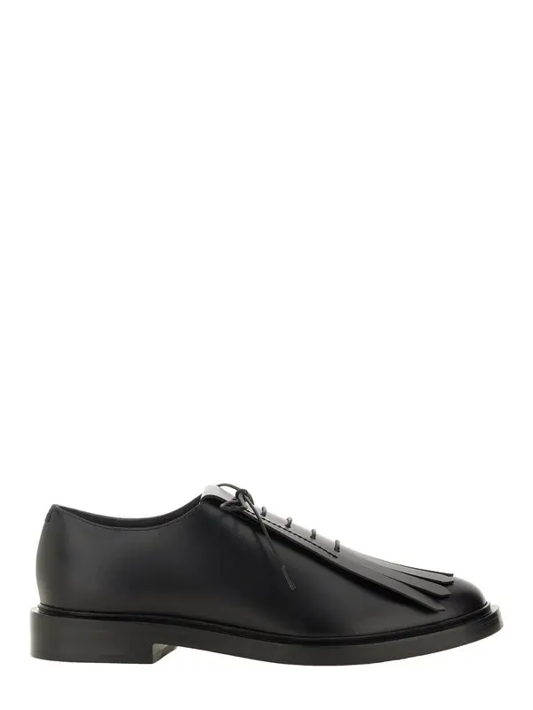 Max Mara Leather Derby - Black