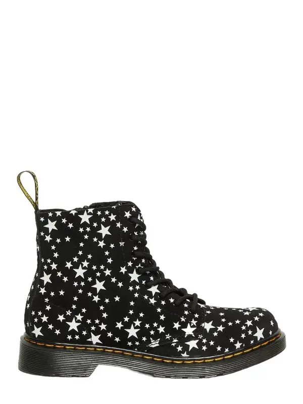 Dr. Martens 1460 Star Print Lace Boots - Black
