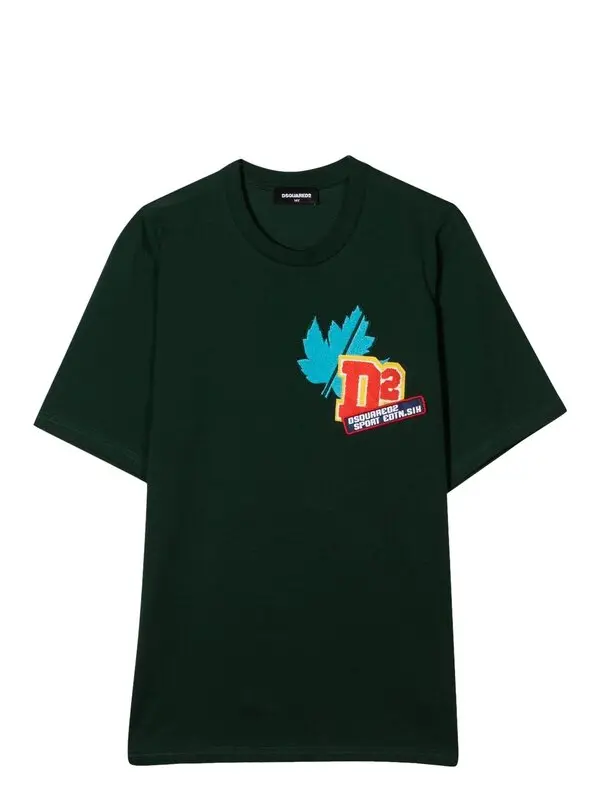 Dsquared2 T-shirt With Appliqu - Green