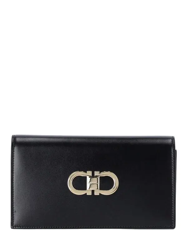 FERRAGAMO Mini "gancini" Bag - Black
