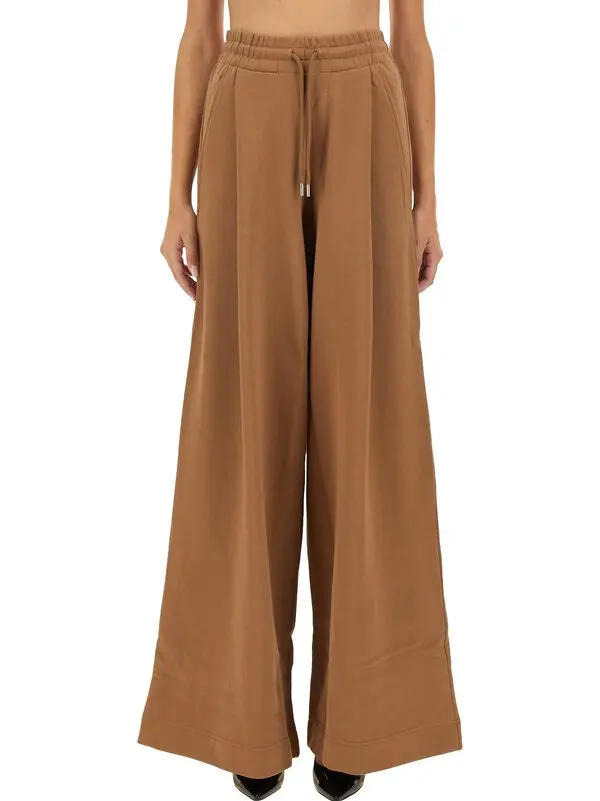 Dries Van Noten Wide Leg Jogger Pants - Brown
