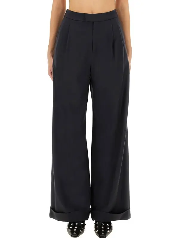 ZONA20 MILANO Wide Leg Trousers - Blue