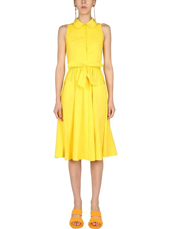 Moschino Heart Pockets Dress - Yellow