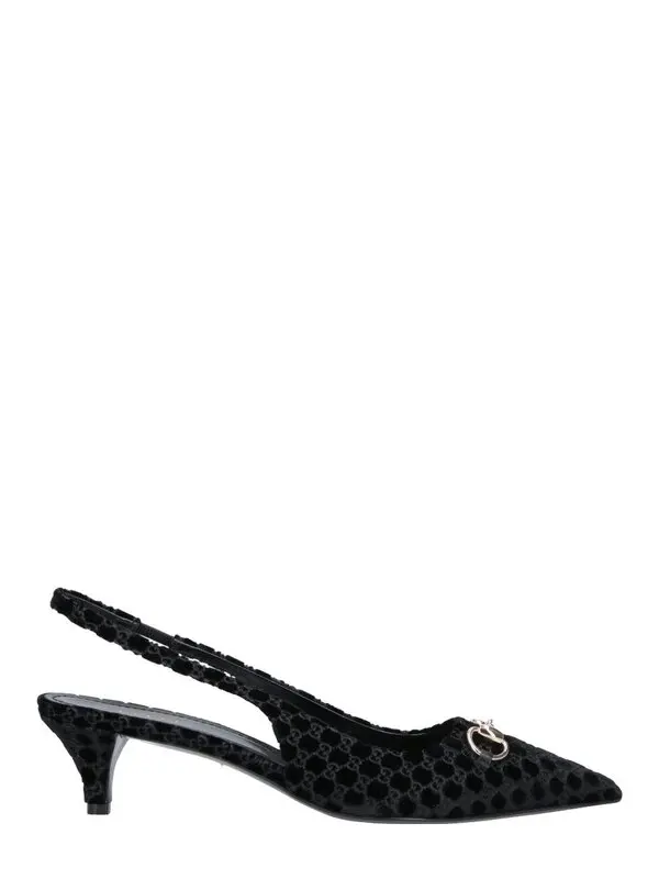 Gucci Horsebit Slingback Pumps - Black