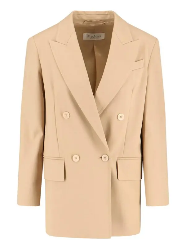 Max Mara Olimpia Double-breasted Blazer - Beige
