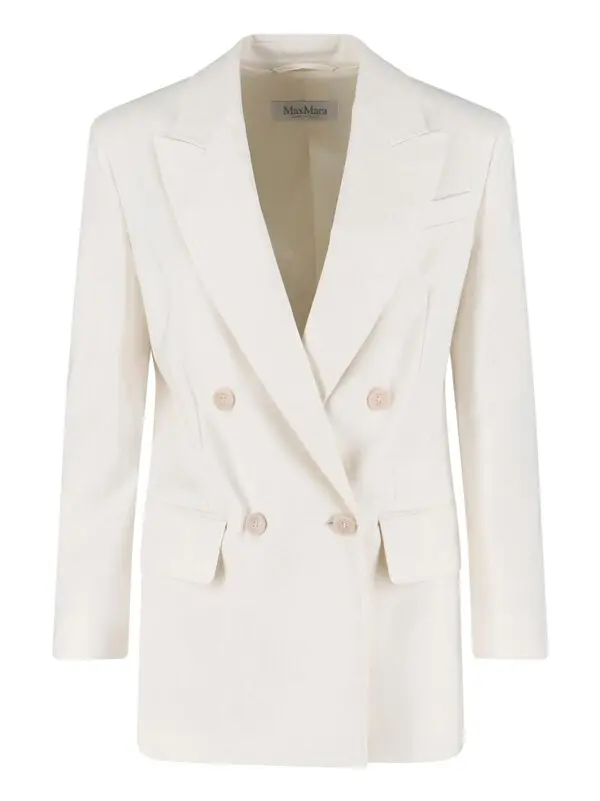 Max Mara Olimpia Double-breasted Blazer - White