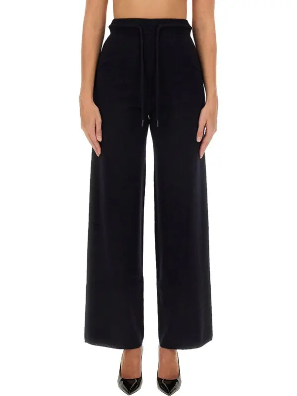 Max Mara Wide Leg Trousers - Blue