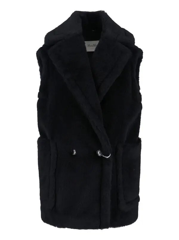 Max Mara Teddy Vest - Black