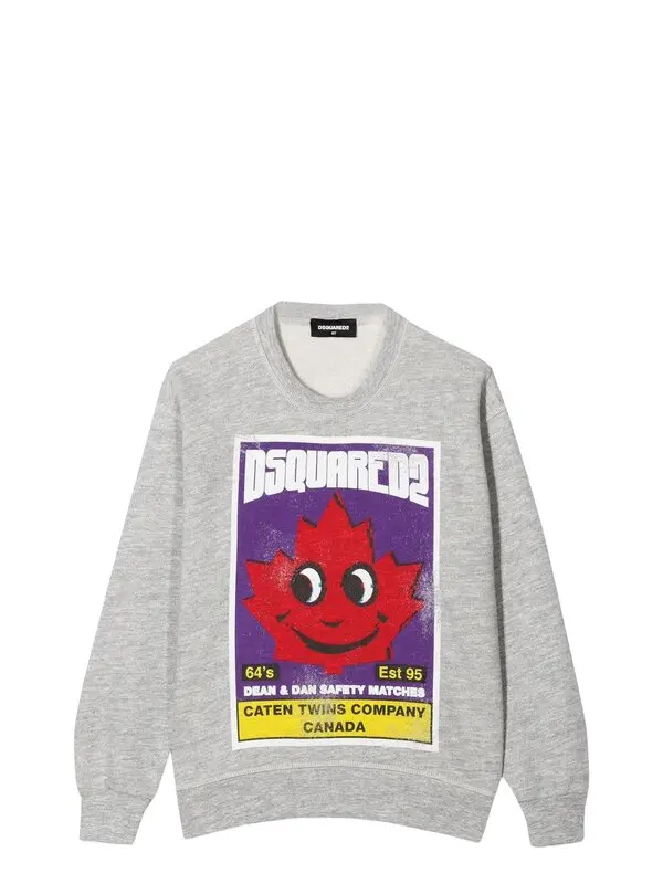 Dsquared2 Sweatshirt With Front Print - Grey