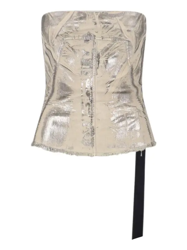 Rick Owens Bustier Top - Silver
