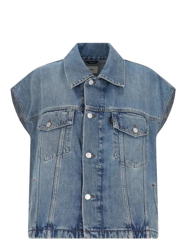 HAIKURE Gail Denim Vest - Blue