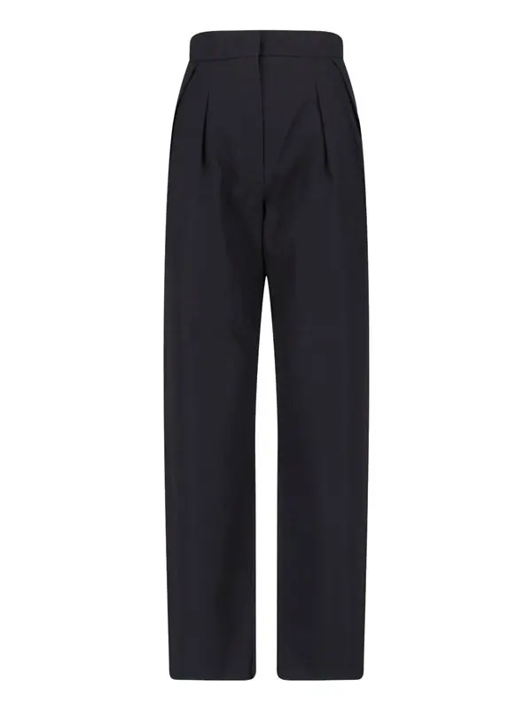 Max Mara Dede Straight Pants - Black