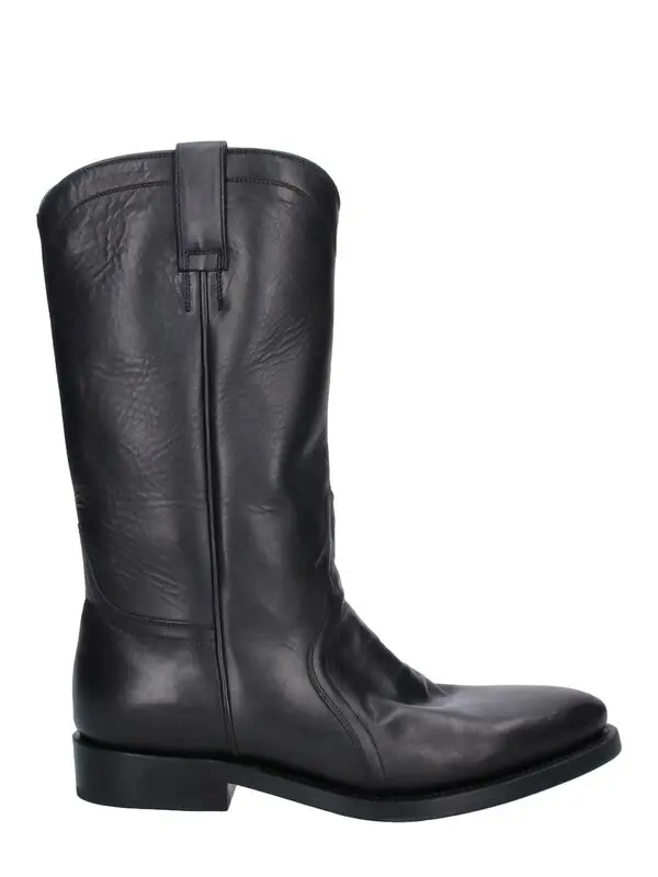 TOD'S Premiata Leather Ankle Boots - Black