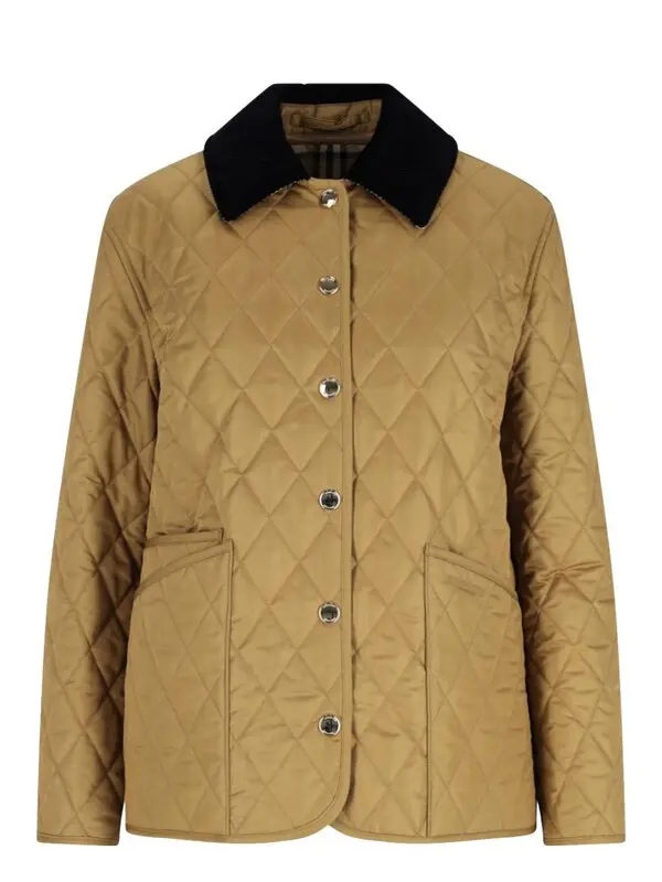 Burberry Quilted Jacket - Brown