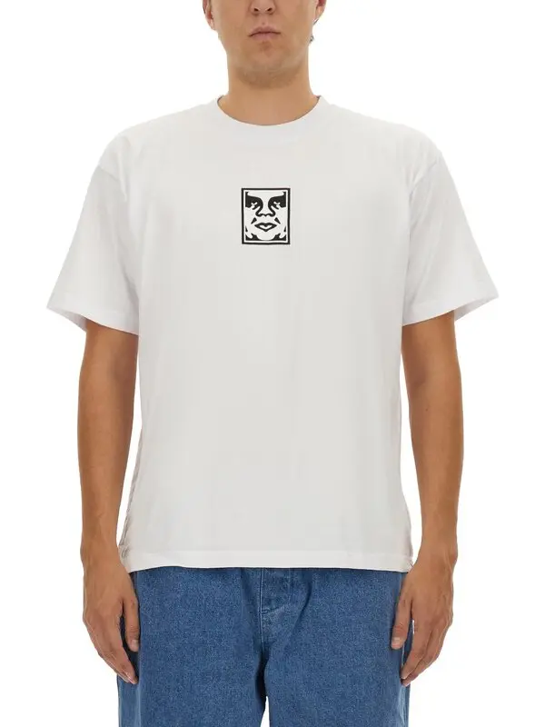 Obey T-shirt With Logo - White