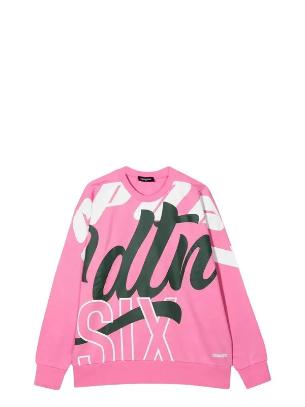 Dsquared2 Crewneck Sweatshirt With Graphic Detail - Pink