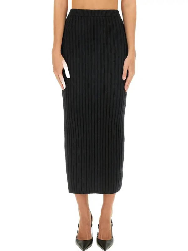 Max Mara Silk Skirt - Black