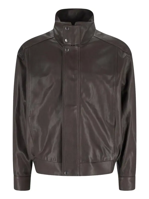 Calvin Klein Sheepskin Jacket - Brown