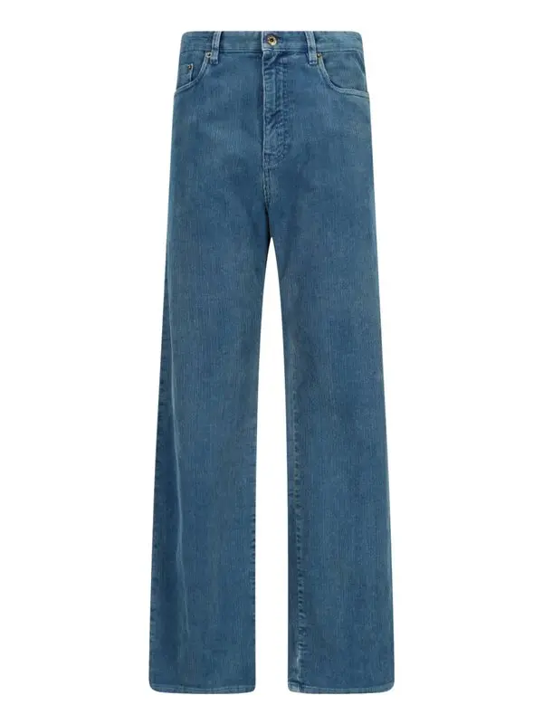 Miu Miu Straight Trousers - Blue