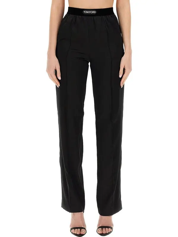 TOM FORD Pants With Elastic Waistband - Black