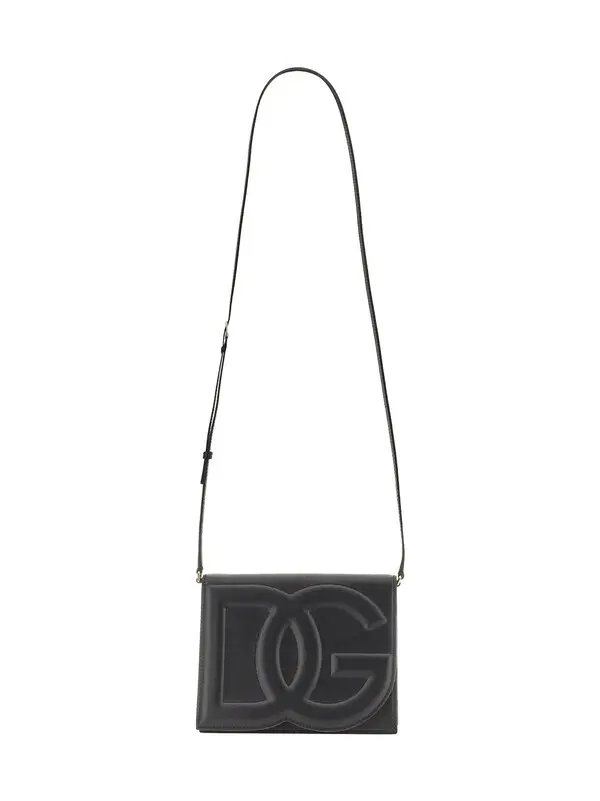Dolce & Gabbana Dg Logo Shoulder Bag - Black