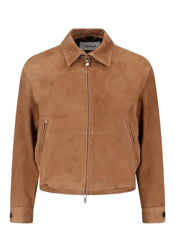 TONYWACK Suede Blouson - Brown