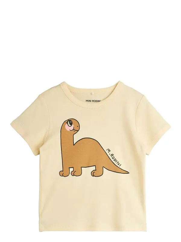 MINI RODINI Brontosaurus T-shirt - Beige