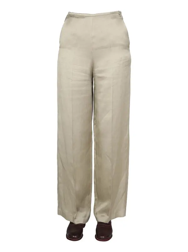 ALYSI Satin Trousers - Beige