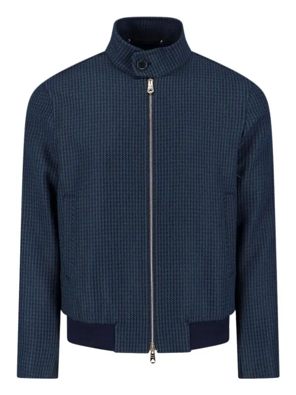 Stone Island Zip-up Cotton Jacket - Blue