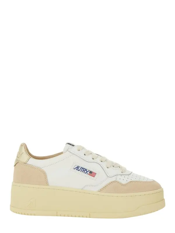AUTRY Medalist Platform Sneakers - White