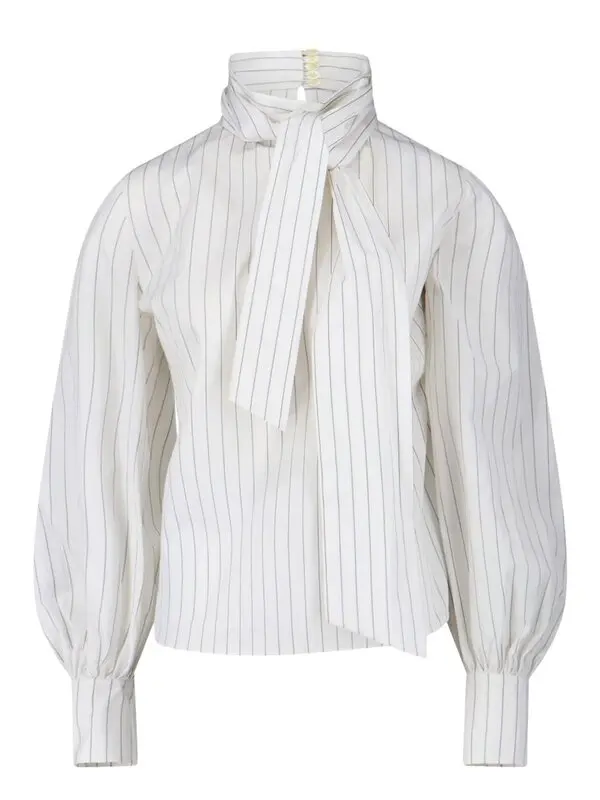 FINAMORE 1925 Lavallière Shirt - White