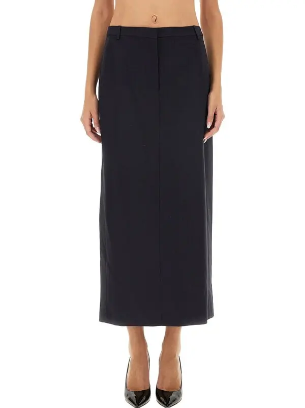 Theory Midi Skirt - Blue