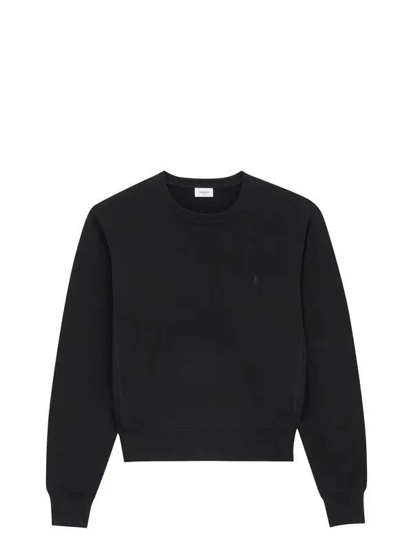 Saint Laurent Cassandre Sweatshirt - Black