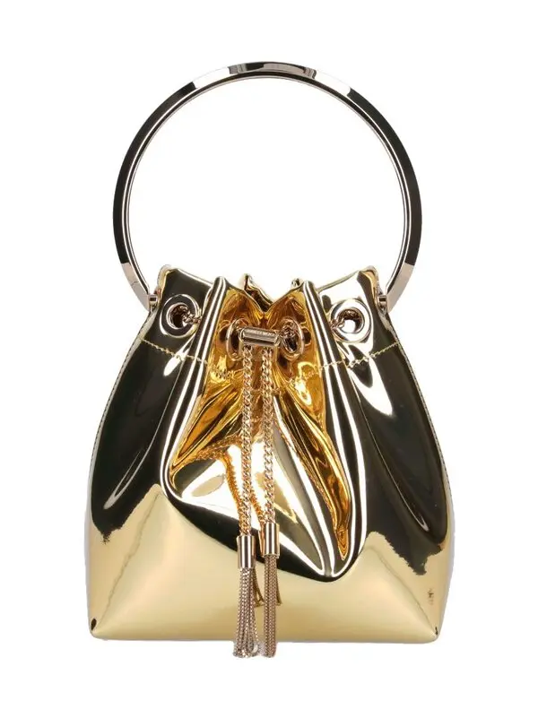 JIMMY CHOO Mini Bucket Bag - Gold