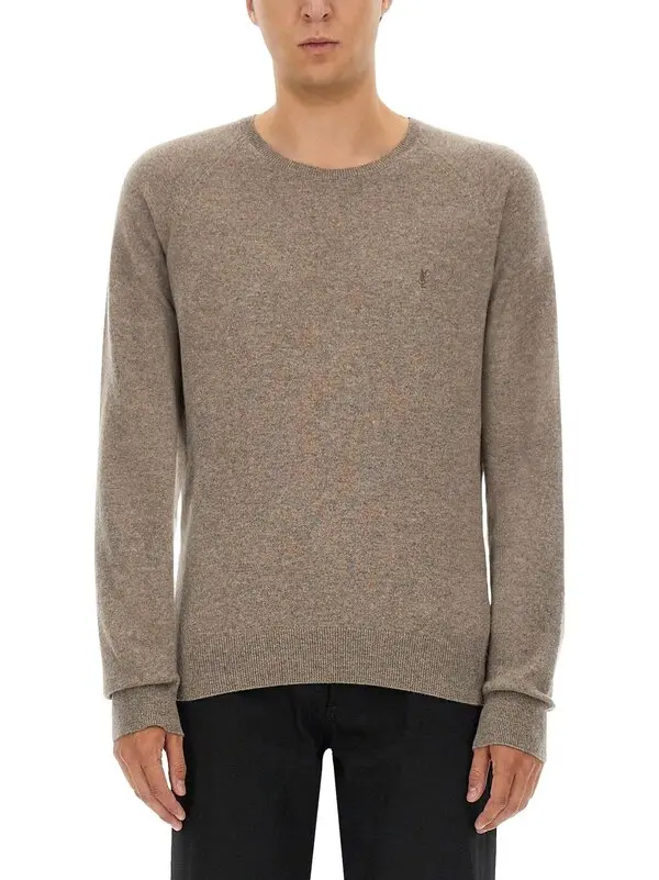 Saint Laurent Cassandras Pullover - Beige