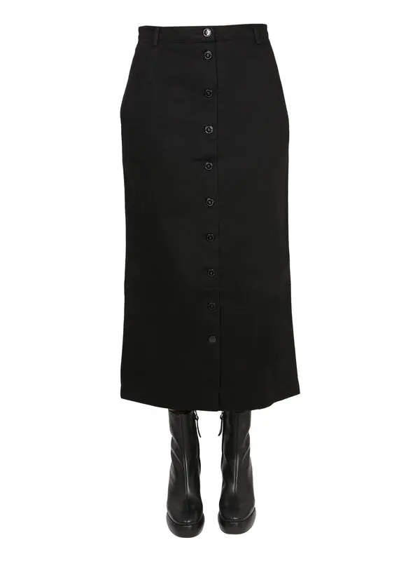 Raf Simons Midi Skirt - Black