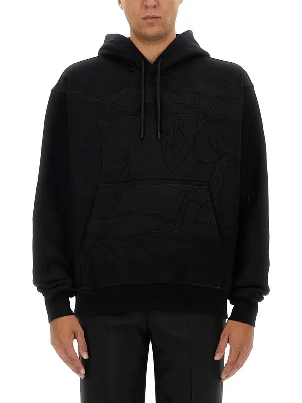 Burberry Hooded Sweatshirt - Black