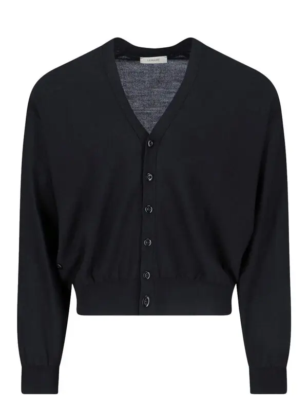 LEMAIRE Wool Blend Cardigan - Black