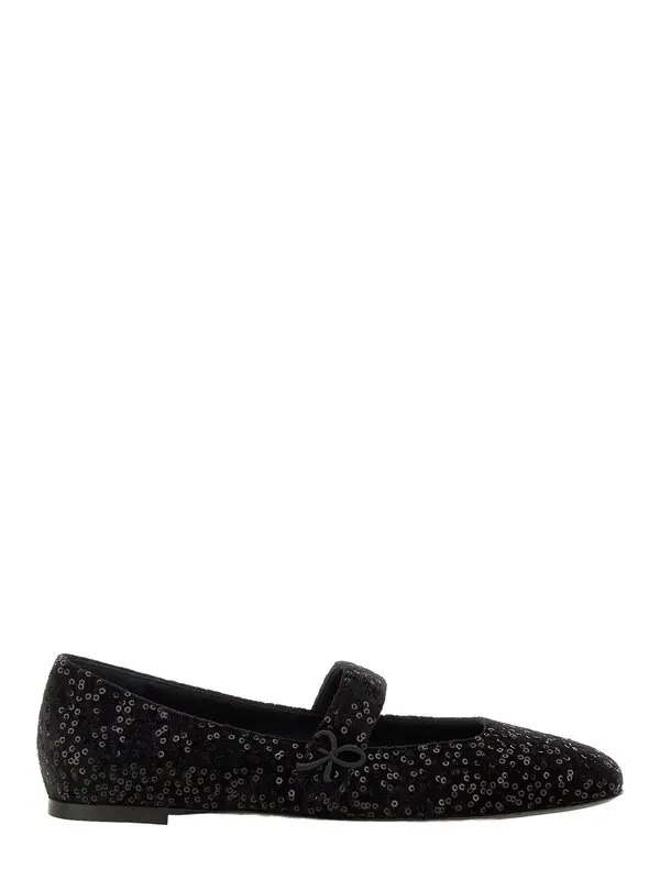 Roberto Festa Ballerina With Rhinestones - Black