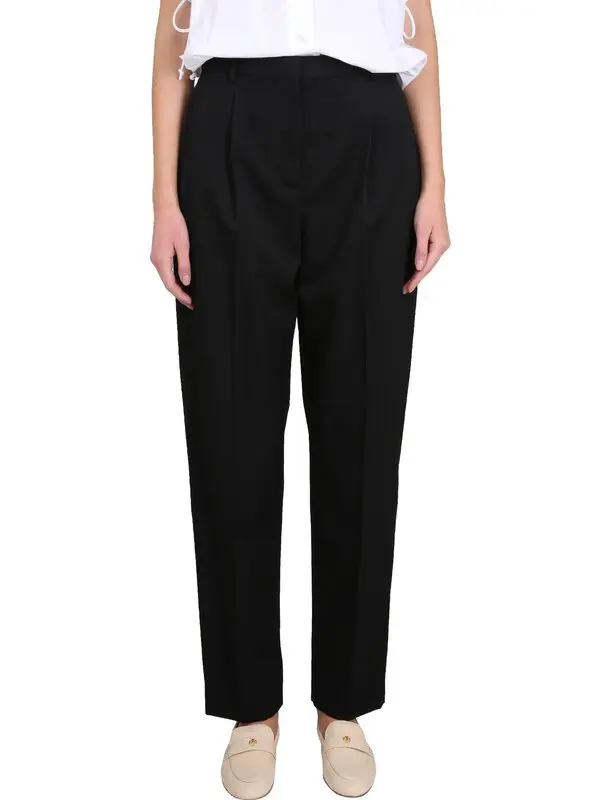 Tory Burch Wool Trousers - Black